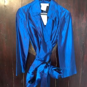 Saatchi Collection | Tops | Nwt Saatchi Montreal S Wraparound Taffeta ...
